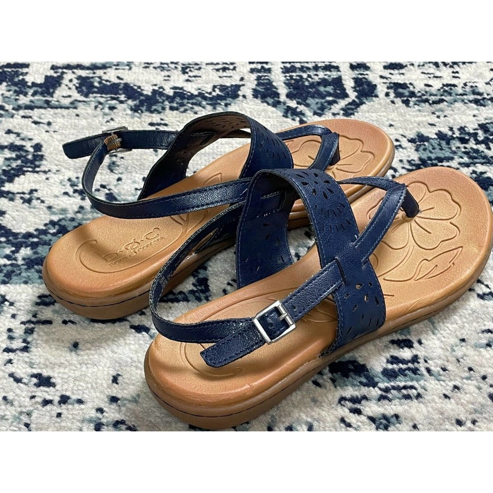 Womens Born Concept Sandal Shoes Blue Slingback Flat … - Gem